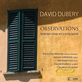 Dubery: Observations - 17 Songs & String Quartet - C.M.D.